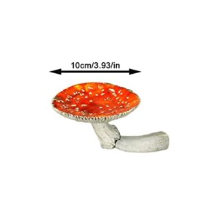 SLDHFE Hanging Mushroom Kitchen Wall Decor Shelf, Whimsical Creative Resin Amanita Mushrooms Unique Floating Cute Small Shelves for Bathroom Living Room Bedroom