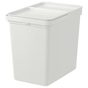 i-k-e-a hÅllbar bin with lid, light gray 6 gallon