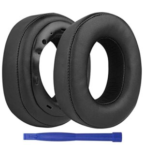 mdr-hw700 ear pads, replacement protein leather earpads memory foam ear cushions repair parts for sony mdr-hw700 mdr-hw700ds mdr hw700 hw700ds headphones - black