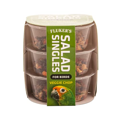 Fluker Salad Singles Veggie Chop for Birds 3 Pack - Includes Attached DBDPet Pro-Tip Guide