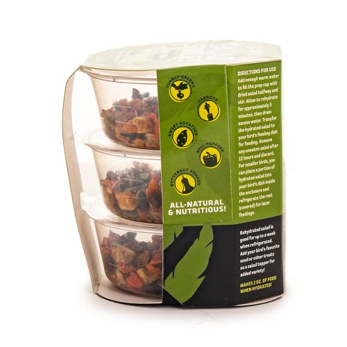 Fluker Salad Singles Veggie Chop for Birds 3 Pack - Includes Attached DBDPet Pro-Tip Guide