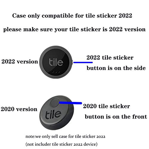 Case for Tile Sticker (2022) 2-Pack. (Glow in Dark)Small Bluetooth Tracker Cover, Protective Holder for Key Remote Finder and Item Locator, Pets Dog Cat Collar Tracker Accessories,Glow Green+Glow Blue