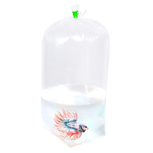 ALFA Fishery Bag Pack of 100 Flat Bottom Leak Proof Clear Plastic Fish Bags for Marine and Tropical Fish Transport 2 mil. (3" x 2" x 12")