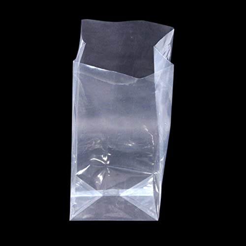 ALFA Fishery Bag Pack of 100 Flat Bottom Leak Proof Clear Plastic Fish Bags for Marine and Tropical Fish Transport 2 mil. (3" x 2" x 12")