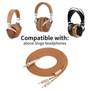 SIVGA Dual 2.5mm to 3.5mm Audio Cable for Headphone, Brown