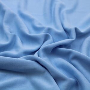 Texco Inc Modal Sandwash Cupro Jersey Knit Apparel, DIY Fabric, Dusty Blue 5 Yards