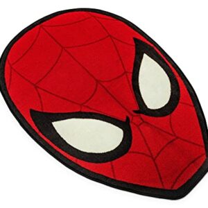 Marvel Spider-Man Mask Printed Area Rug | Indoor Floor Mat, Accent Rugs For Living Room and Bedroom, Home Decor For Kids Playroom | Comic Book Gifts And Collectibles | 52 x 35 Inches