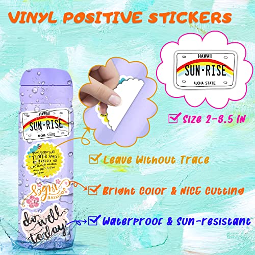 300PCS Motivational Sticker, Inspirational Words Stickers for Teens Adults Students Teacher Employees Vinyl Encouraging Positive Affirmation Stickers for Water Bottles Laptop Decals Scrapbook Journal