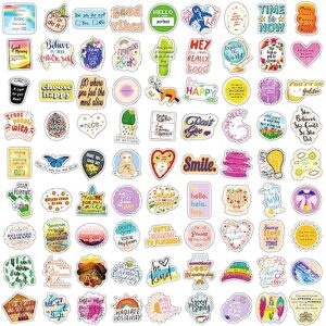 300PCS Motivational Sticker, Inspirational Words Stickers for Teens Adults Students Teacher Employees Vinyl Encouraging Positive Affirmation Stickers for Water Bottles Laptop Decals Scrapbook Journal