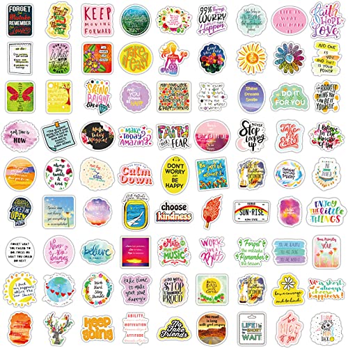 300PCS Motivational Sticker, Inspirational Words Stickers for Teens Adults Students Teacher Employees Vinyl Encouraging Positive Affirmation Stickers for Water Bottles Laptop Decals Scrapbook Journal