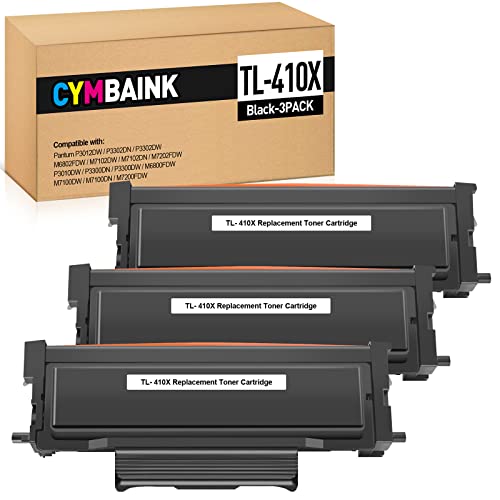 CYMBAINK 3 Pack Replacement for Pantum TL-410X TL-410 TL-410H Toner Cartridge Black Compatible with P3012DW P3302DN P3302DW M6802FDW M7102DW M7102DN M7202FDW P3010DW P3300DN M6800FDW M7100DW