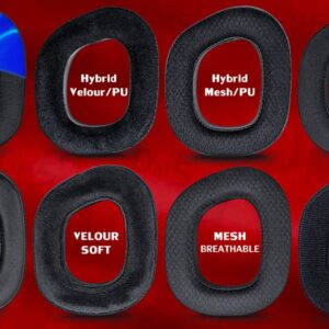 DIMOST HS80 Ear Pads Compatible with HS80 Headset I Thicker Enhanced Memory Foam - More Breathable PU/Mesh