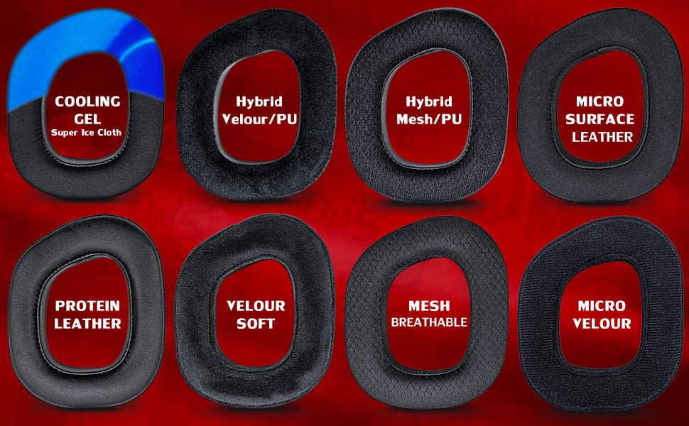 DIMOST HS80 Ear Pads Compatible with HS80 Headset I Thicker Enhanced Memory Foam - More Breathable PU/Mesh