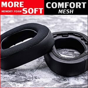 DIMOST HS80 Ear Pads Compatible with HS80 Headset I Thicker Enhanced Memory Foam - More Breathable PU/Mesh