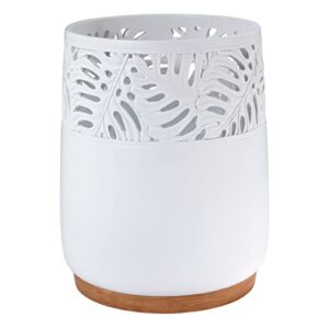 Avanti Linens - Waste Basket, Decorative Trash Can, Palm Tree Leaves Inspired Home Decor (Viva Palm Collection)