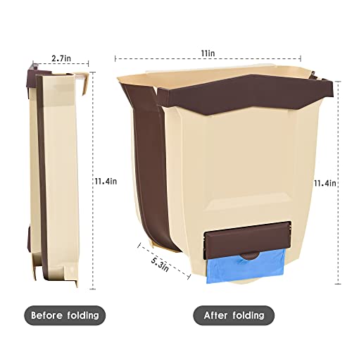 WUDPKE Folding Trash can Hanging Trash can Camping Trash can Foldable Kitchen Trash can Foldable Trash can Kitchen Trash can Foldable Trash can Kitchen Cabinet Trash can