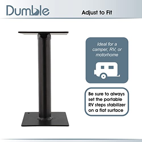 Dumble RV Step Stabilizer - 8-14.8in Adjustable Height Step Tool with 1000lb Load Capacity for Camper, Motorhome, or RV