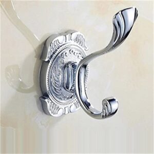 wfjdc gold chrome metal wall hook towel jacket coat hook bathroom accessories (color : b, size : 7 * 5 * 11cm)