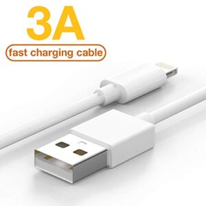 5 Pack(6FT)Original[Apple MFi Certified] iPhone Charger,Lightning Cable Fast Charging Cord iPhone Charging Cable Compatible iPhone 14 Pro Max13/12/11 Pro Max/Mini/XS MAX/XR/XS/X/8/7/Plus iPad AirPods