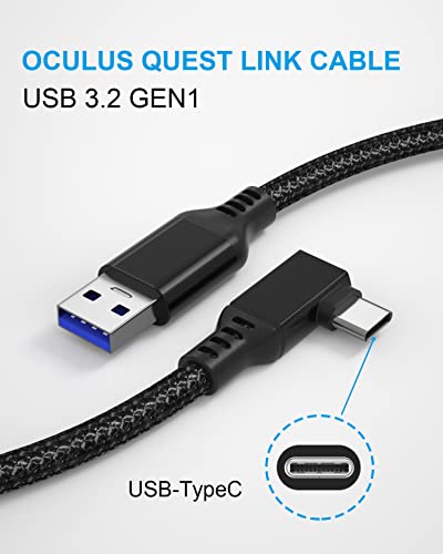 Sungbesi Link Cable 16 FT Compatible with Oculus/Meta Quest 2/1 Accessories, Oculus Charger Cord, High Speed Data Transfer & 3A Fast Charging Cord, USB 3.2 to USB C Cable for VR Headset and Gaming PC