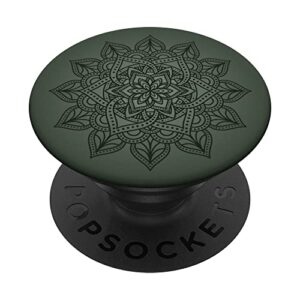 mandala alpine green phone 13 pro max mandala alpine green popsockets swappable popgrip