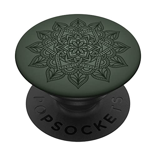 Mandala Alpine Green Phone 13 Pro Max Mandala Alpine Green PopSockets Swappable PopGrip