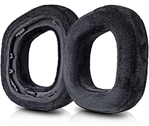 Sixsop HS80 Earpads - Earpads Compatible with HS80 RGB Wireless Headset Replacement Ear Pads/Ear Cushion/Ear Cups (Black Velour)