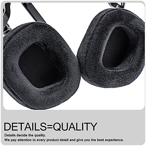 Sixsop HS80 Earpads - Earpads Compatible with HS80 RGB Wireless Headset Replacement Ear Pads/Ear Cushion/Ear Cups (Black Velour)