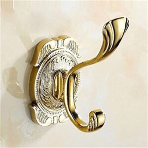 wfjdc gold chrome metal wall hook towel jacket coat hook bathroom accessories (color : a, size : 7 * 5 * 11cm)