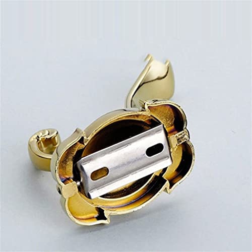 WFJDC Gold Chrome Metal Wall Hook Towel Jacket Coat Hook Bathroom Accessories (Color : A, Size : 7 * 5 * 11cm)