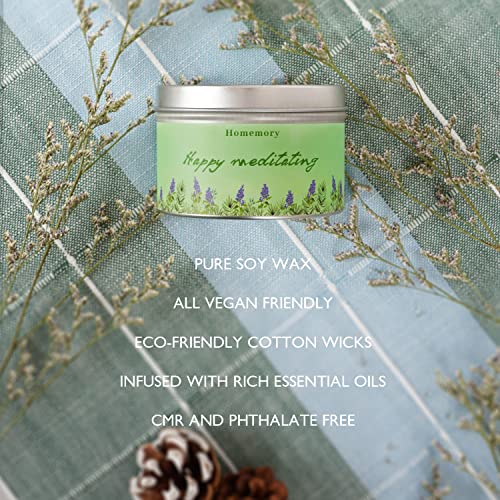 Candles for Home Scented, Sage Candles for Cleansing House, Natural Non-Toxic Soy Candles with Essential Oils, Aromatherapy Candle, Tin Candle for Meditation, Purification and Chakra Healing, 6oz