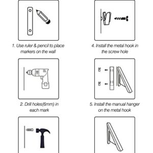 Ollacy Folding Clothes Retractable Rack Hanger