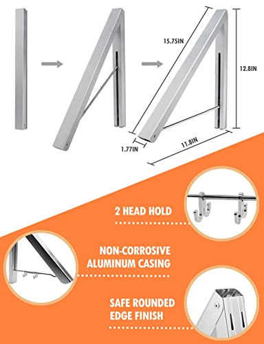 Ollacy Folding Clothes Retractable Rack Hanger