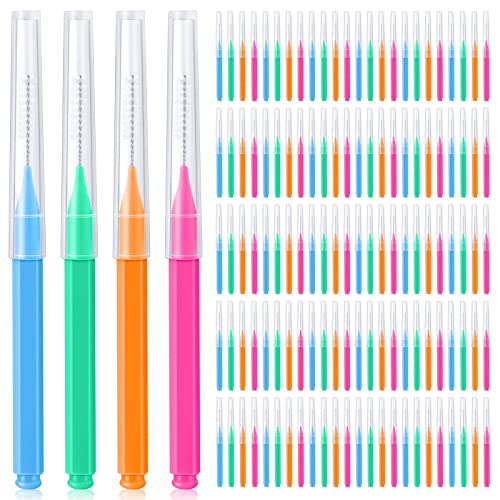 DGDFLDGC 120 Pcs Interdental Brushes for Cleaner Dental Tools, Braces Kit Braces Toothbrush Braces Care Tooth Cleaning Tool, Tooth Flossing Head Oral Dental Hygiene Brush