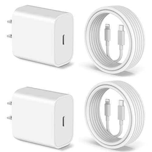 iPhone 13 12 Fast Charger [Apple MFi Certified], TIKALONG 2X 10FT Long USB C Lightning Charging Cable with 20W Wall Block for 13/13 Pro/13 Pro Max/12/SE/11/XS/XR/X/8 Plus, iPad, CA-43T