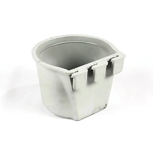 The ROP Shop | (Pack of 50) Gray Cage Cups Hold 0.5 Pint / 8 fl oz to Hang Feed & Water for Pet