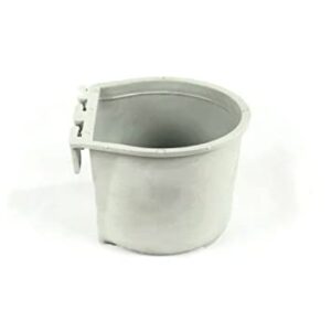 The ROP Shop | (Pack of 2) Gray Cage Cups for Feed & Water for Poultry, Ducks, Birds, Hamsters