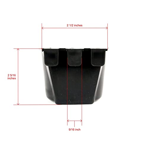 The ROP Shop | (Pack of 100) Black Cage Cups for Feed & Water for Poultry, Duck, Bird, Hamster