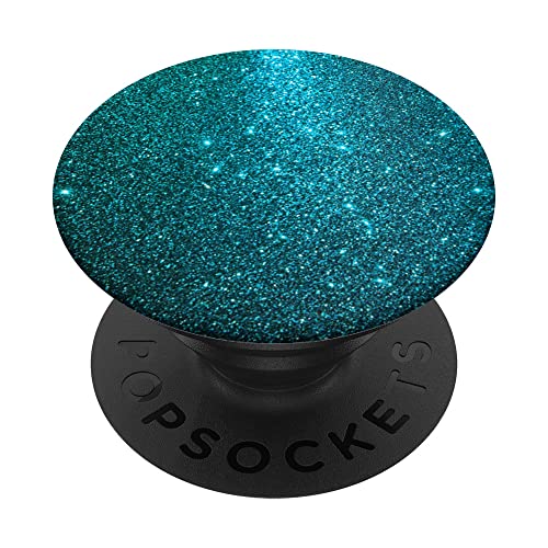 Cute Teal-Sparkle-Like PopSockets Swappable PopGrip