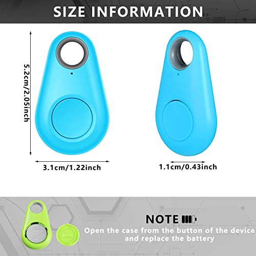 8 Pack Smart Tracker Key Finder Locator Anti Lost GPS Tracker Wireless Anti Lost Alarm Sensor Device Finder Mini Pet GPS Tracker for Kids Locating Phone Keys Wallets Luggage Item Finder, 5 Colors