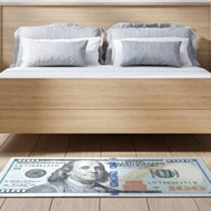 Well Woven Money Collection New Hundred Dollar Bill 2' x 5' Runner Rug