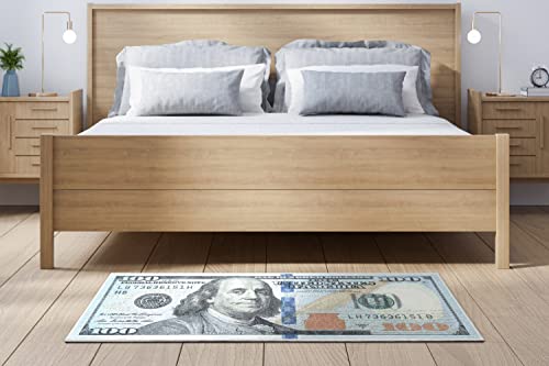 Well Woven Money Collection New Hundred Dollar Bill 2' x 5' Runner Rug