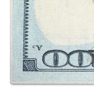 Well Woven Money Collection New Hundred Dollar Bill 2' x 5' Runner Rug