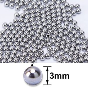 1500 PCS Metal Cleaning Beads Reusable Decanter Beads for Glass Bottles, 304 Stainless Steel Water Bottle Cleaner Balls 3mm Wine Glass Cleaning Beads for Decanters Vases Carafes, Wine Accessories