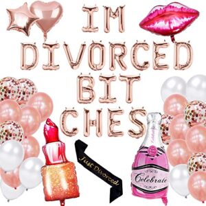 divorce party decorations for women divorce party favors kit divorced party supplies just divorced sash divorce party banner sign happy divorce decorations divorce balloons i’m divorced balloons