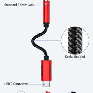 ACAGET USB C to 3.5mm Headphone Adapter, USB Type C to 3.5mm Aux Audio Dongle Jack Converter Cable Earbuds Adapter for S23 Ultra S22 S21 FE Note 20 9 Pro 8 7T Pixel 7 6 Pro