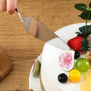 Baderke 30 Pcs Pie Server Stainless Steel Cake Pie Pastry Server Rustic Cake Server Professional Pie Spatula Pie Serving Utensil for Pizza Dessert Cheese Cutting, 9 Inches, Silver