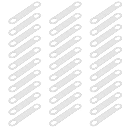 Yardwe 50Pcs Clear Non- Slip Rubber Clothes Hanger Grips Silicone Antiskid Closet Accessories Clothing Hanger Strips Windproof Clothes Hanging Accessories