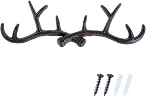 renxi cast iron sea anchor hook decoration hanging hook bar cafe wall decoration wall hanging(antlers shape)