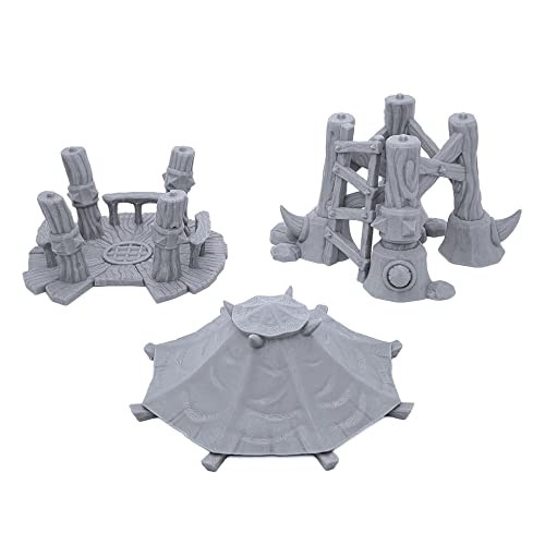 EnderToys Orc Watchtower by Makers Anvil, 3D Printed Tabletop RPG Scenery and Wargame Terrain for 28mm Miniatures